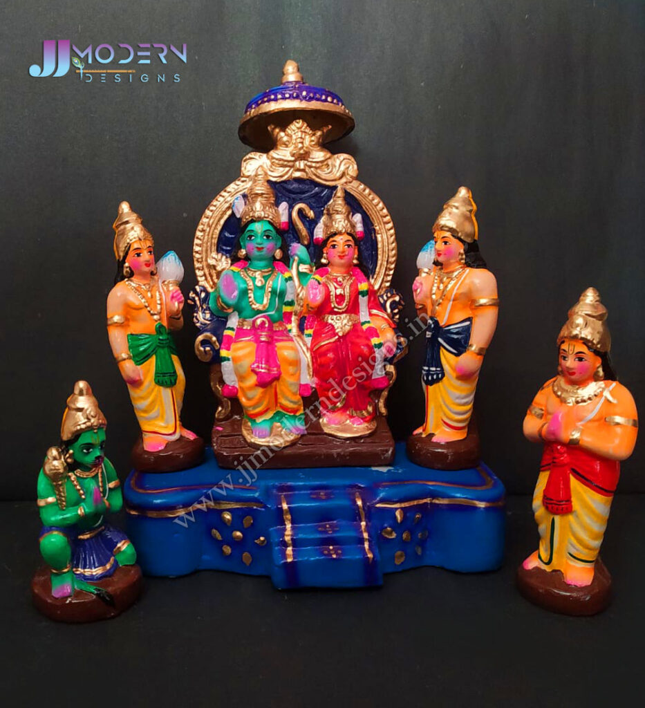 Ramar Pattaabhishekam (Clay) - Navarathri Golu Dolls Online Shopping ...