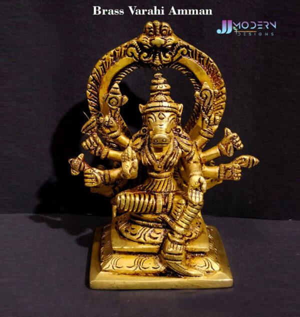 Brass Varahi Amman (Statue ) 3 Different Sizes - Navarathri Golu Dolls ...