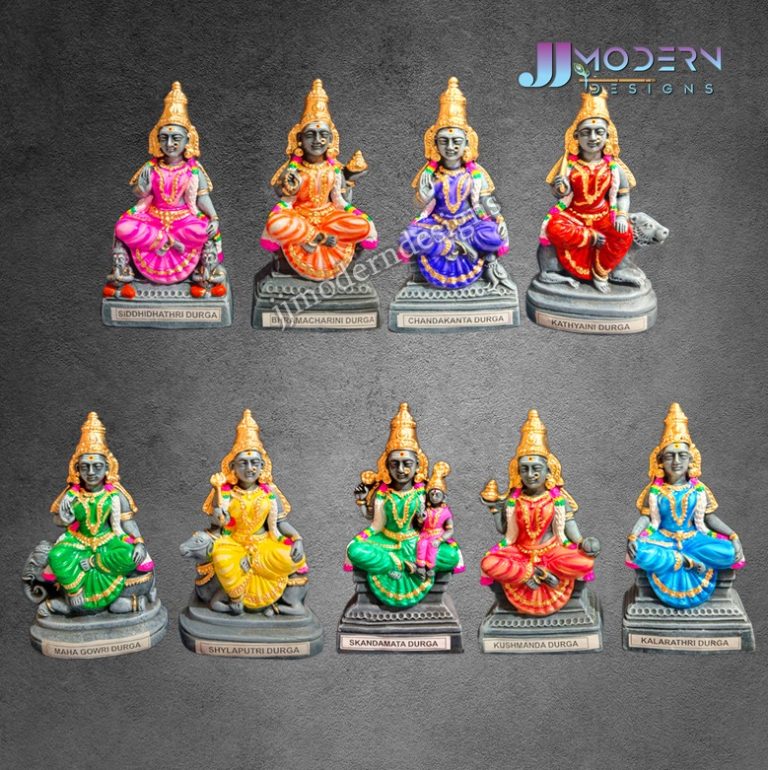 Nava Durgai Set 10inc (Clay) - Navarathri Golu Dolls Online Shopping ...