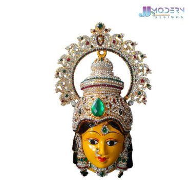 Varalakshmi Amman Face with Crown Stone Decoration - Navarathri Golu ...