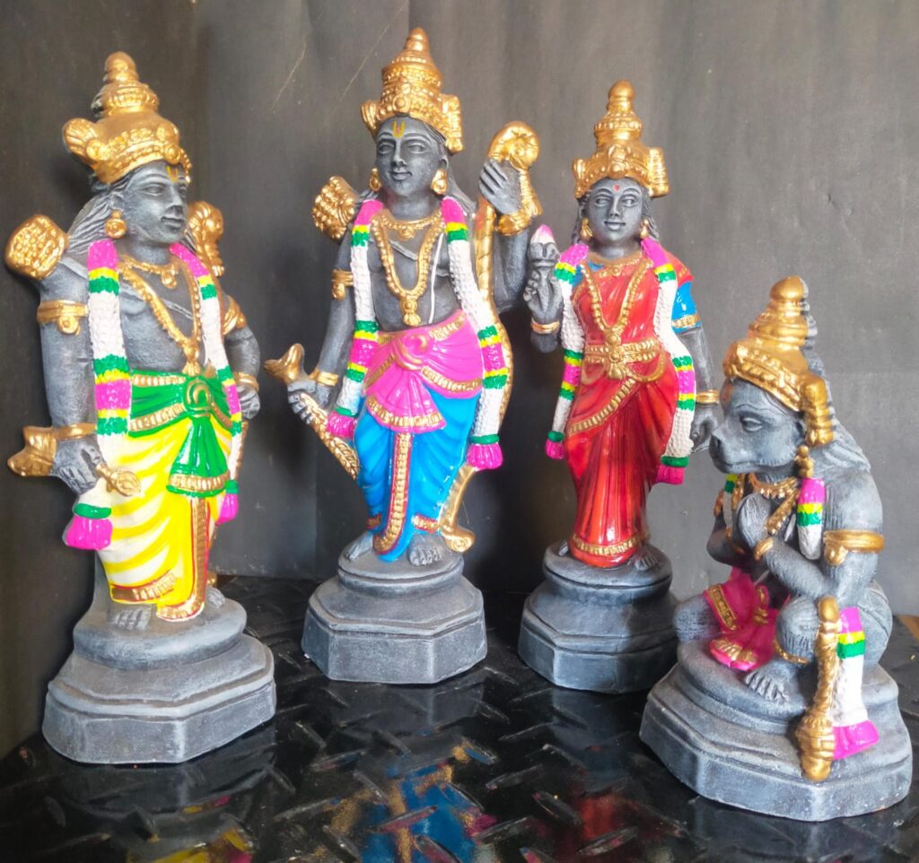 Ramar Set Stone Finishing 15inch - Navarathri Golu Dolls Online ...